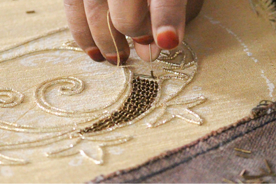The Princely Art of Zardozi Embroidery – Via East